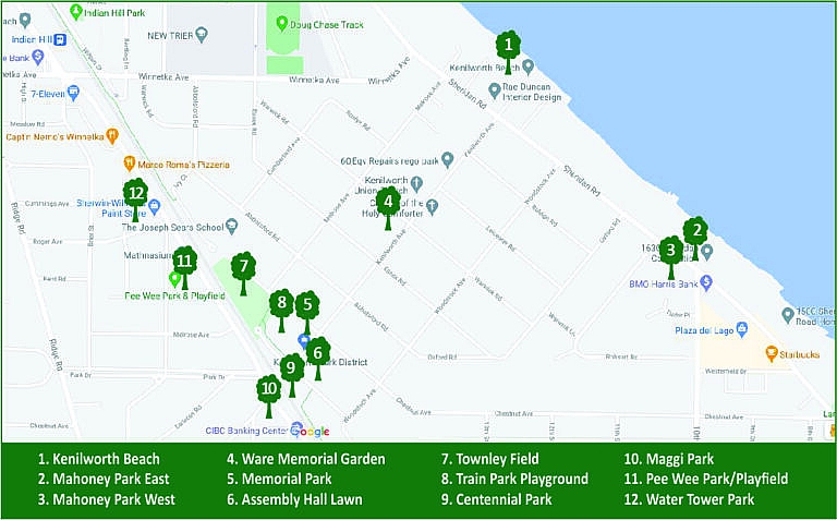 Kenilworth Parks Map – Kenilworth Park District